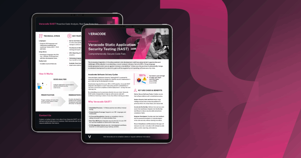 Veracode Datasheet | Veracode SAST